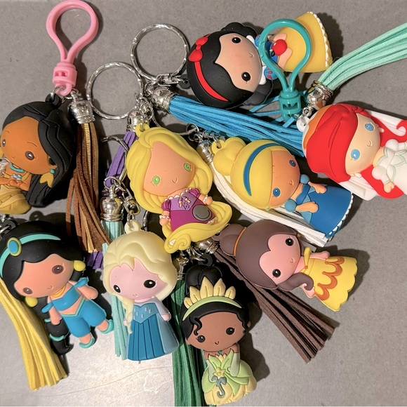 Disney | Other | Disney Princess Bag Charmskeychains | Poshmark